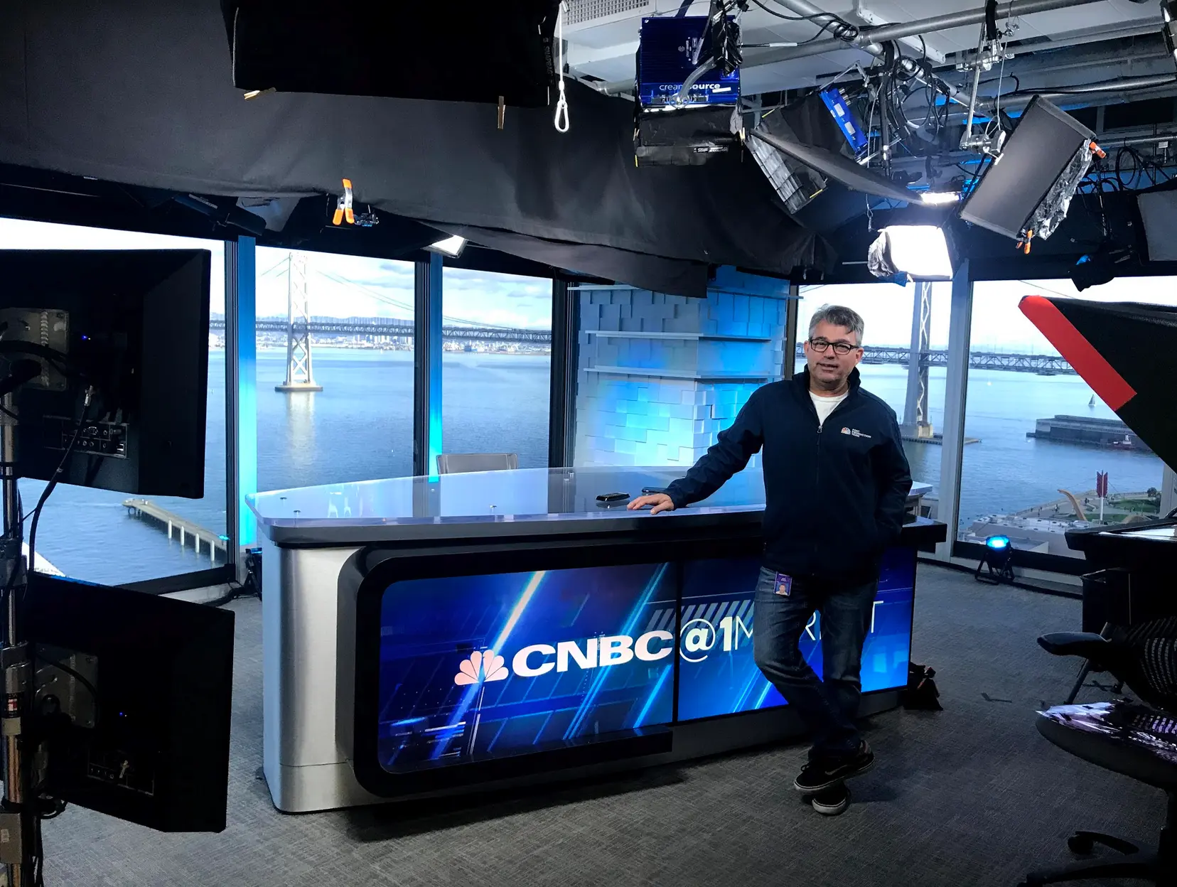CNBC’s SF Set Shines With Optimized Daylight Control - Broadcast Blinds